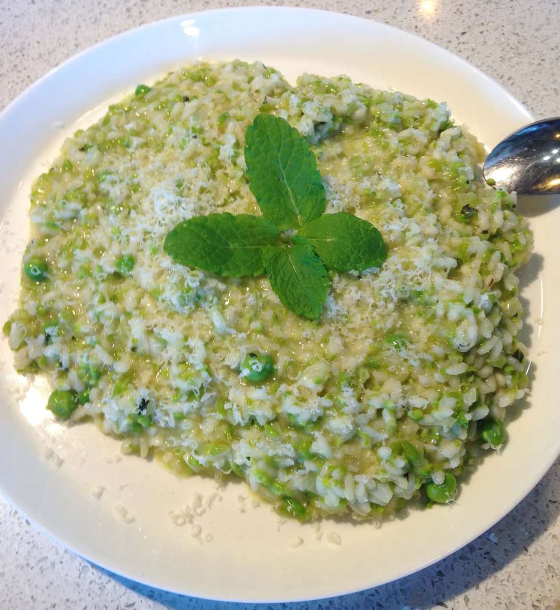 Pea and Mint Risotto – Life, with Clotted Cream